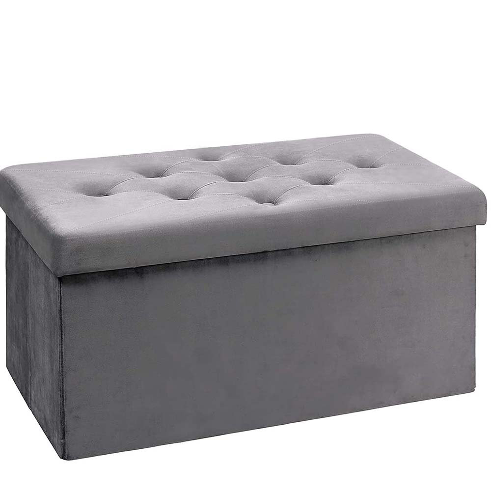 Mercer41 Folding Storage Ottoman Bench, With Storage, Foot Rest ...