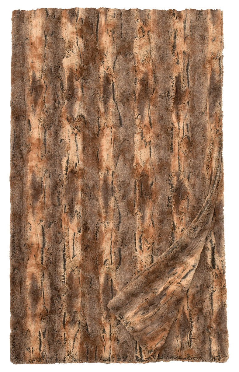 Wooded River Faux Fur Throw | Wayfair