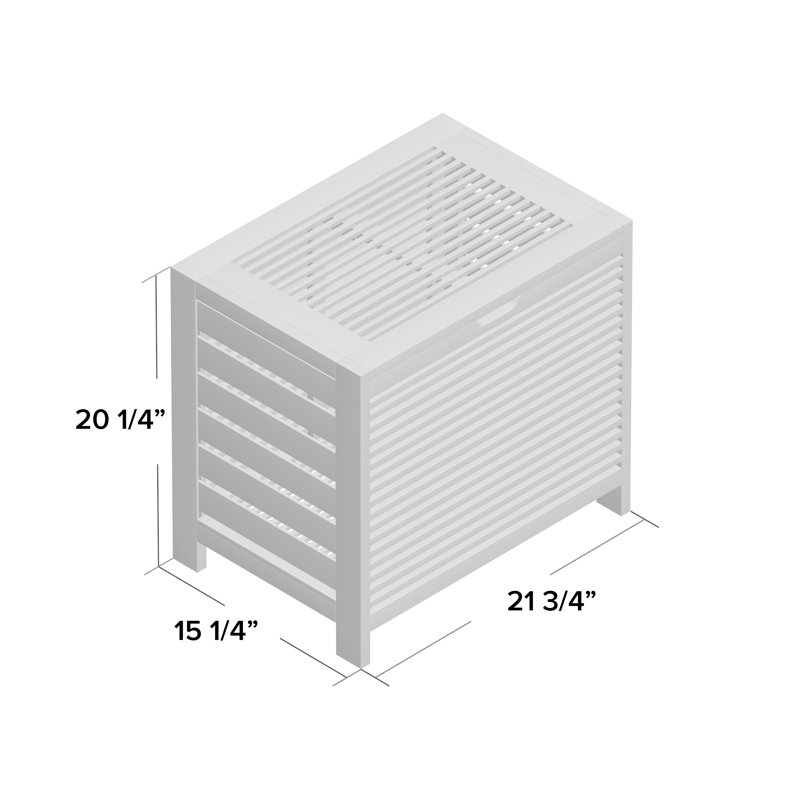 Dotted Line™ Ayden Solid Bamboo Wood Hamper & Reviews | Wayfair