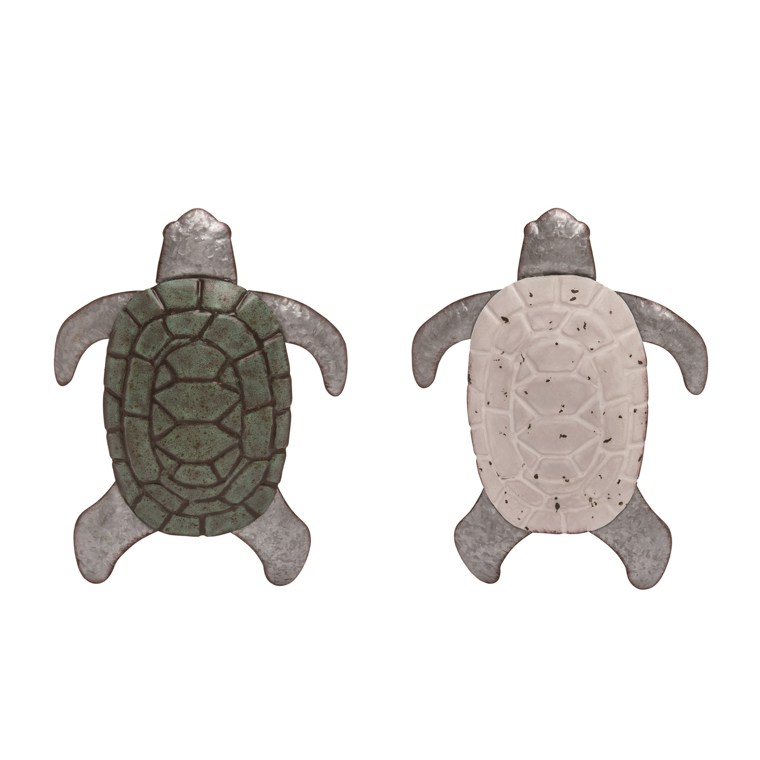 Bay Isle Home™ Metal Sea Turtle Set of 2 Spring Home Decorations | Wayfair