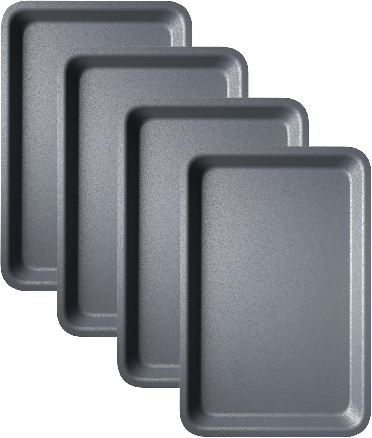 KITCHENEUR Economy 4-Pack Deep Oven Tray Baking Tray Set - 31cm Non ...