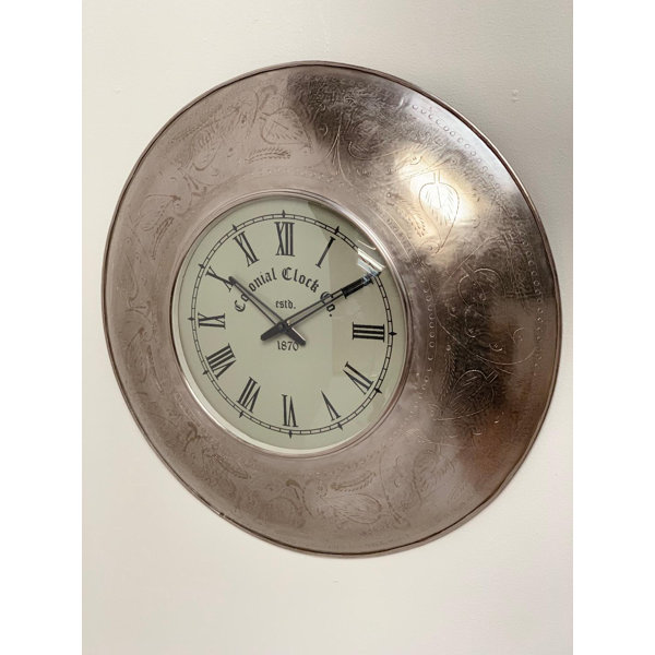 Bloomsbury Market University Metal Wall Clock | Wayfair.co.uk