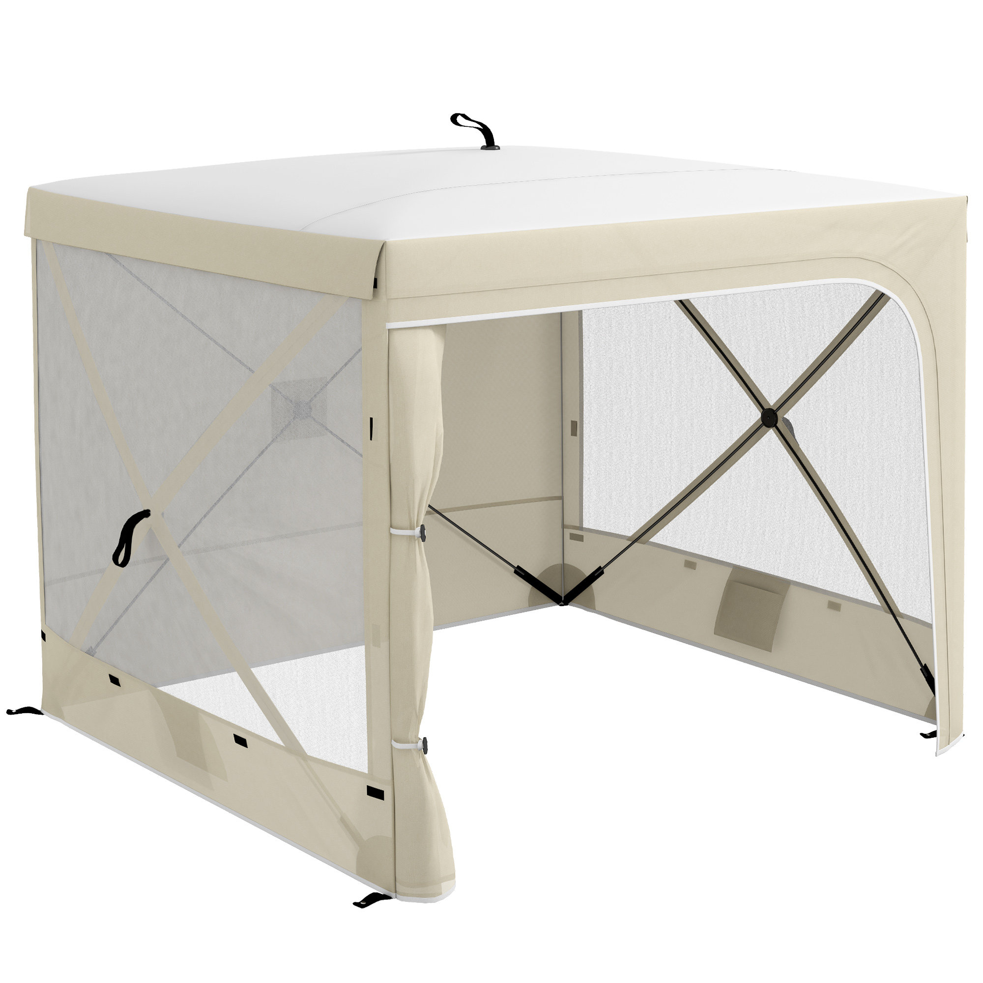 Outsunny 8 Ft. W x 7 Ft. D Fabric Pop-Up Canopy | Wayfair