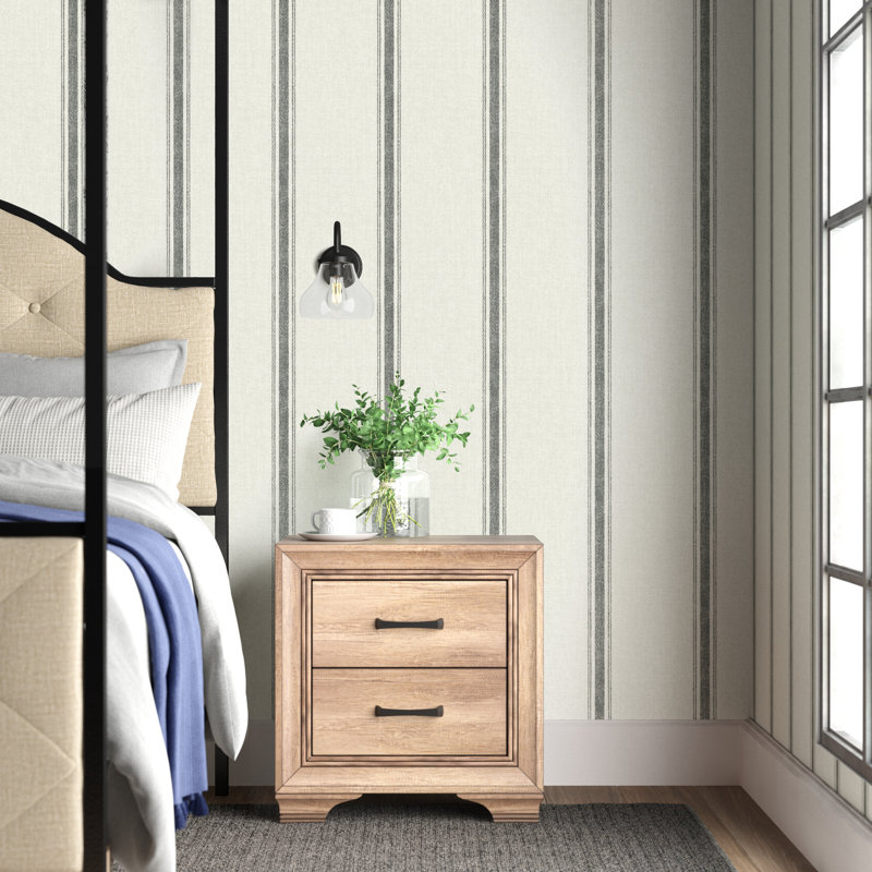 Three Posts™ Knarr Peel & Stick Striped Wallpaper & Reviews | Wayfair