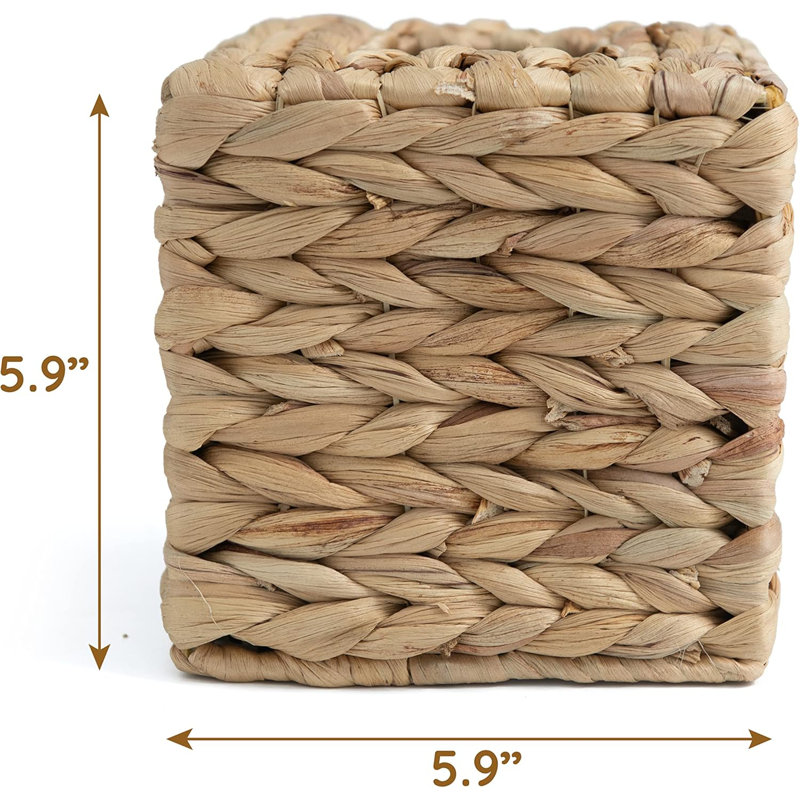 Bayou Breeze Wicker Tissues Cube Box Cover | Wayfair