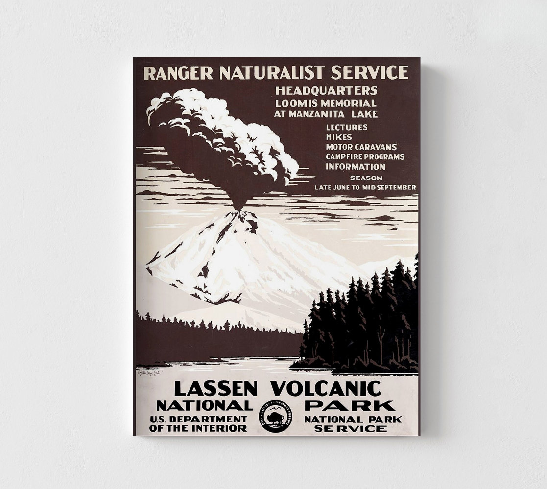WeFrameArt Lassen Volcanic Park By Stellar Design Studio, Old Volcano ...
