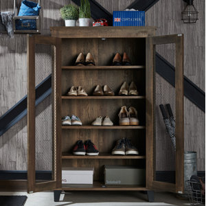 Union Rustic Dayana 20 Pair Shoe Storage Cabinet & Reviews | Wayfair
