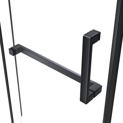 EAGLELY 35" W x 35" D x 72" H Semi-Frameless Neo-Angle Pivot Door Easy ...