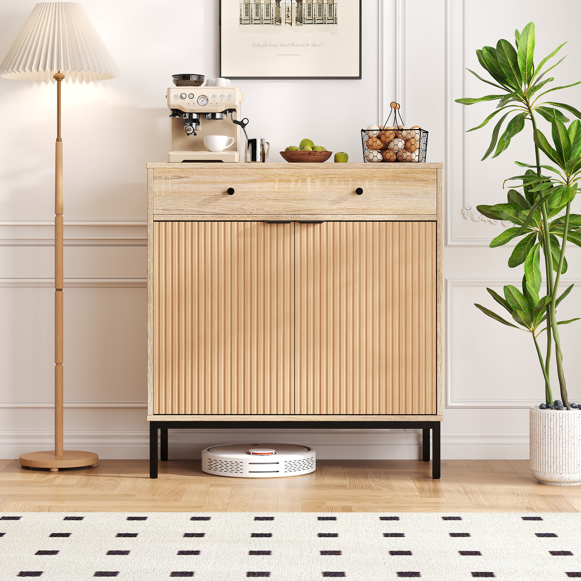 Union Rustic Sideboards Buffet Cabinet With 2 Doors and Drawers | Wayfair