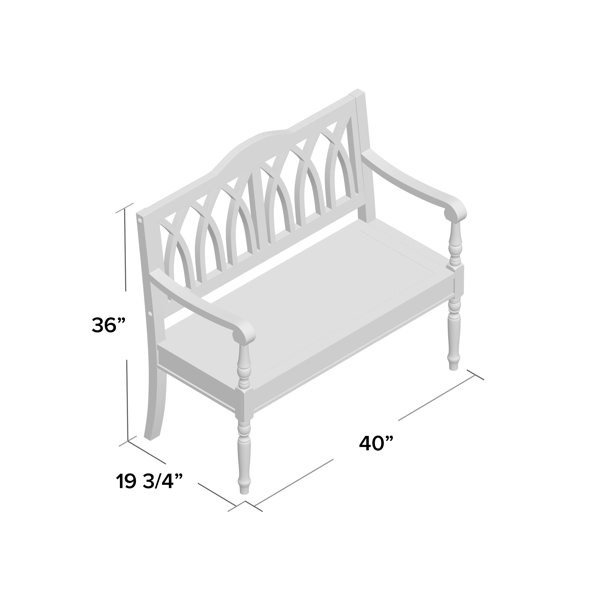 Lark Manor™ Metinaro Solid Wood Bench "& Reviews" | Wayfair