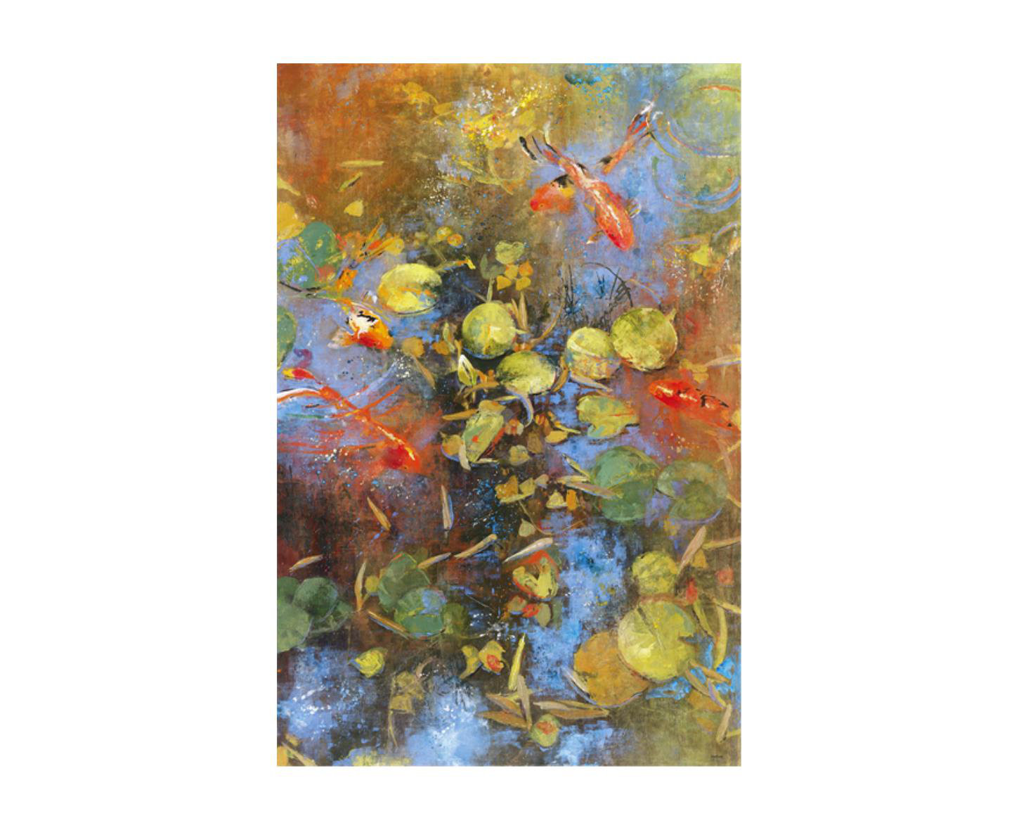 Chelsea Art Studio Danson Ben Ori Koi by Danson Painting | Wayfair