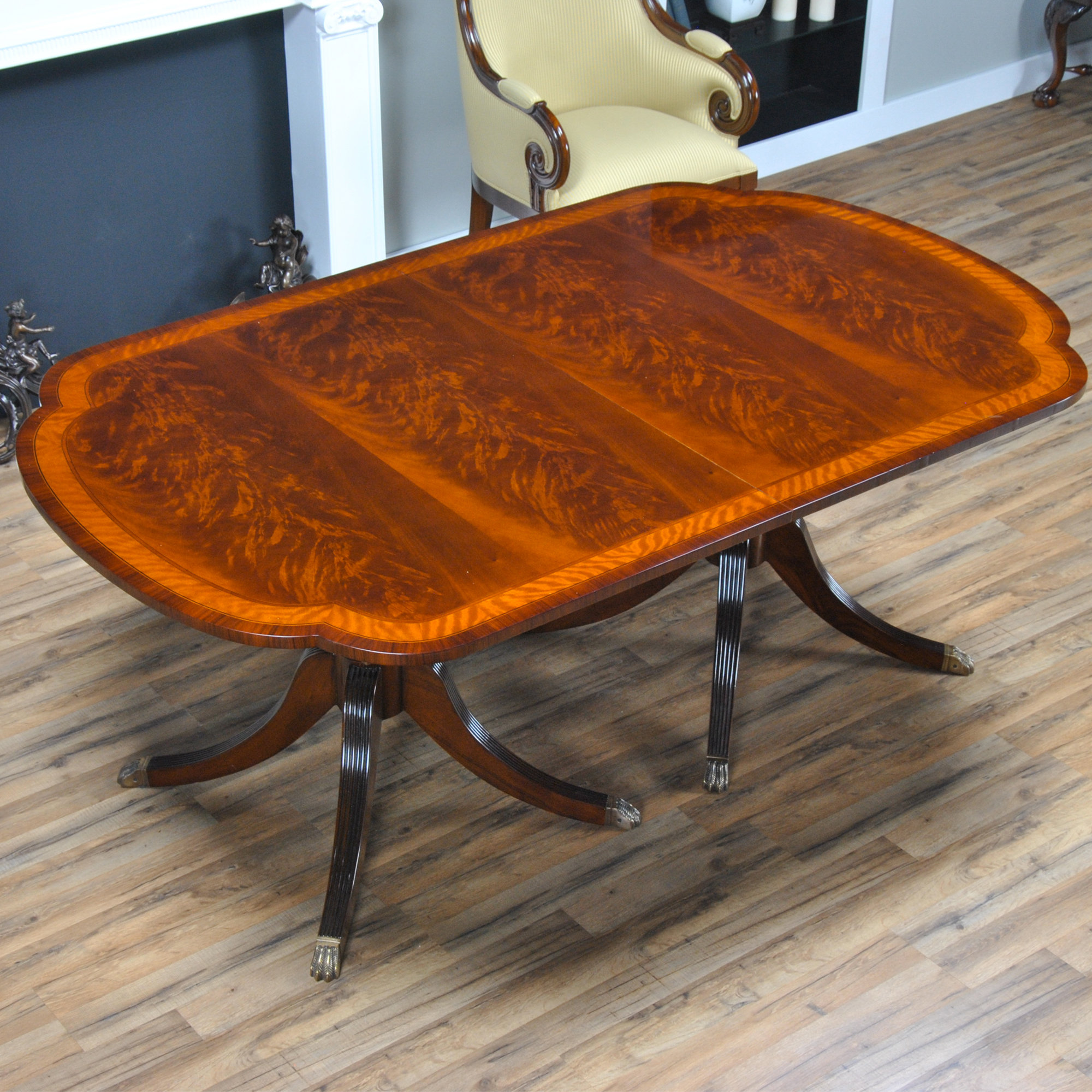 Niagara Mahogany Solid Wood Dining Table - Wayfair Canada