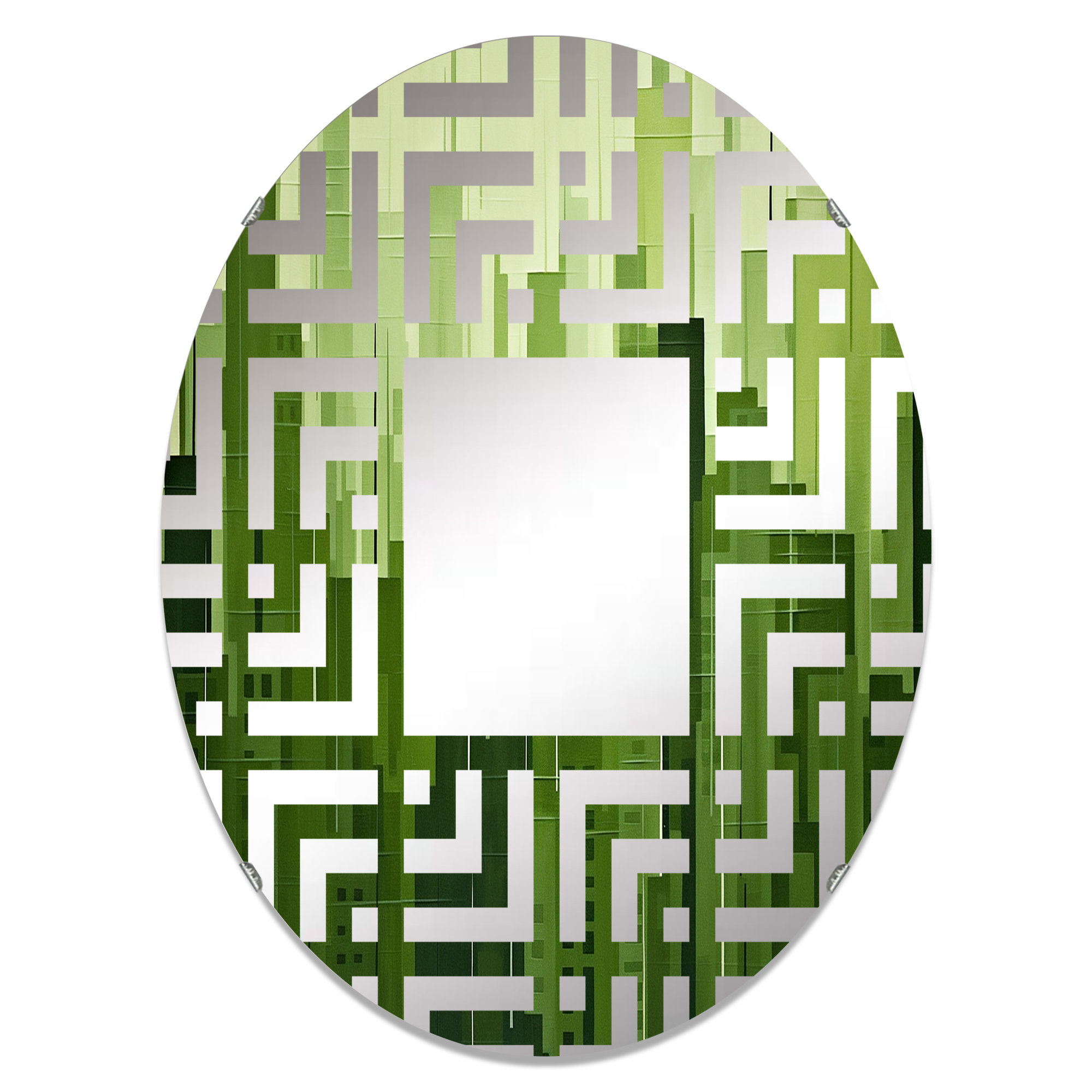 Design Art Fern Facades Skyscraper Horizon - Maze Decorative Mirror ...