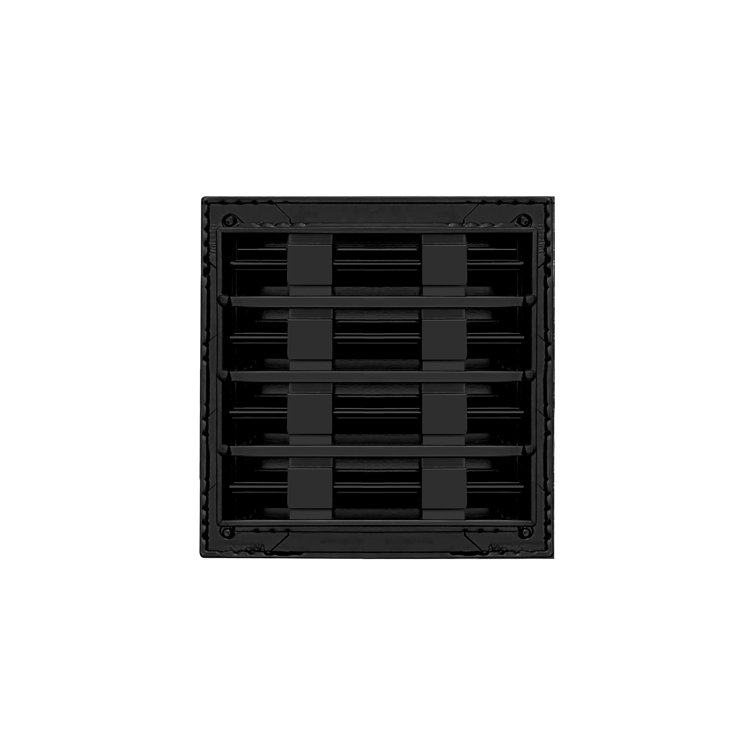 Texas Buildmart BUILDMART - 8x8 Black Modern AC Vent Cover - Standard ...