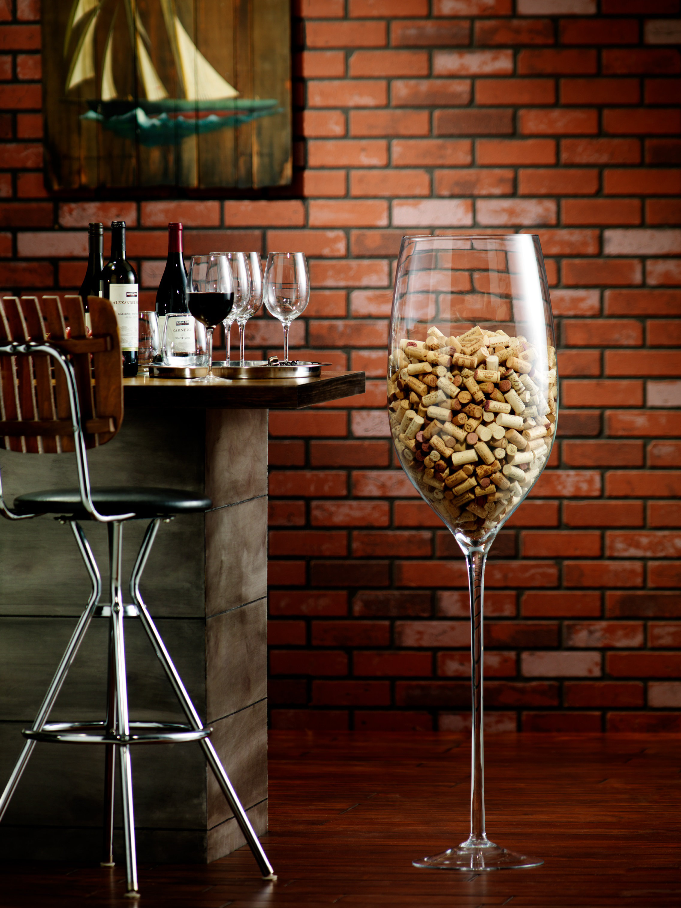 Red Vanilla Giant Decorative Display Wine Glass 47.25" & Reviews | Wayfair