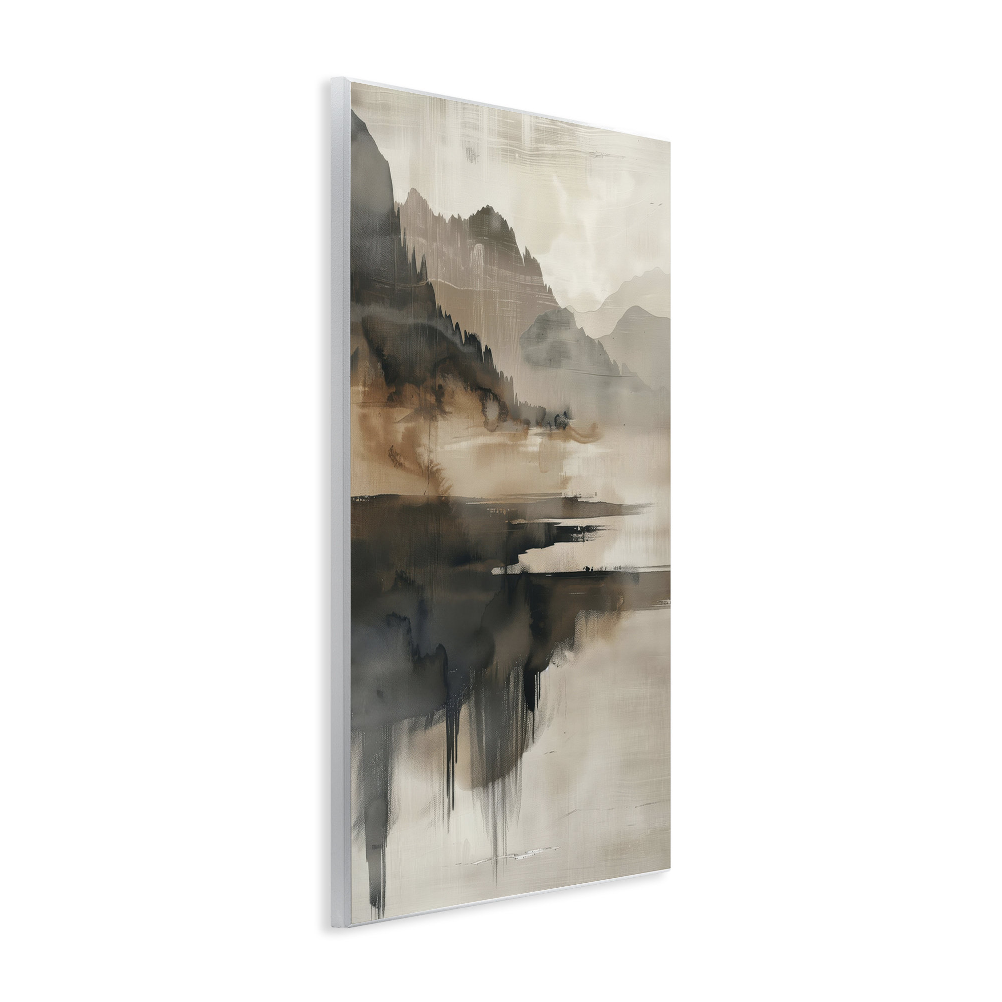 George Oliver Layered Opaque Mountain Reflection Wall Plaque, design by ...