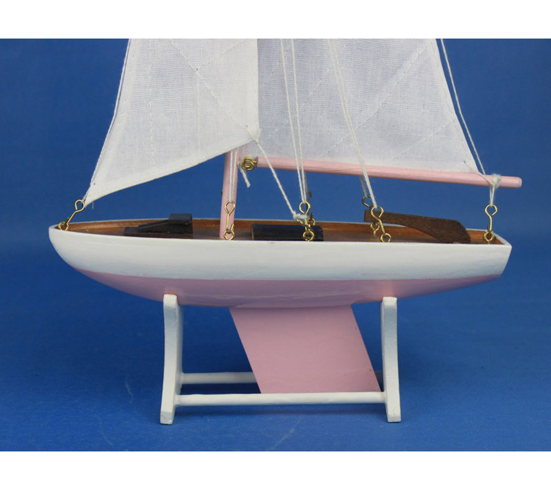 Handcrafted Nautical Decor Wooden It Floats Floating Model Sailboat ...
