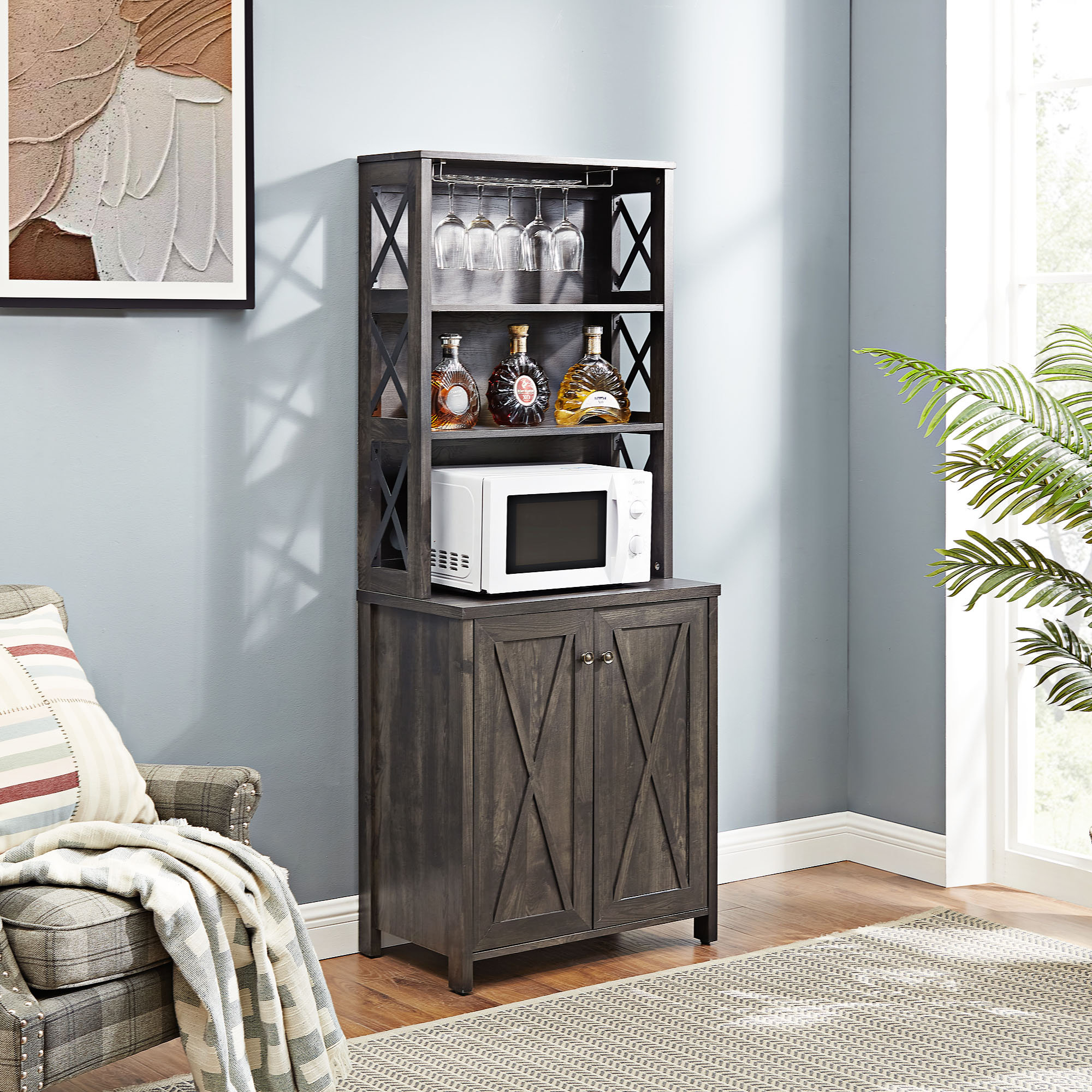 Gracie Oaks 66.10" Tall Storage Buffet Buffet Table - Wayfair Canada