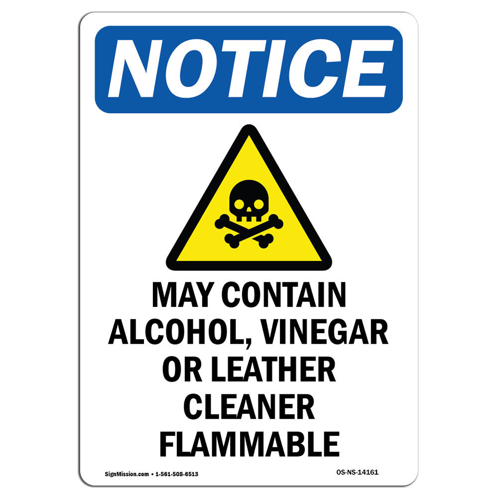 SignMission May Contain Alcohol Sign with Symbol | Wayfair