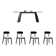 RESROS Rectangular stone slab dining table and chairs | Wayfair