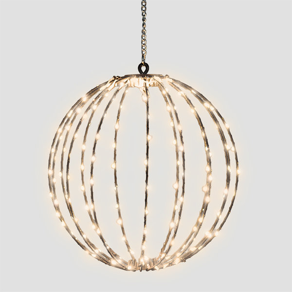 Metro Lane Pre Lit LED Sphere with Micro LEDs, 5m Lead, Timer Power ...