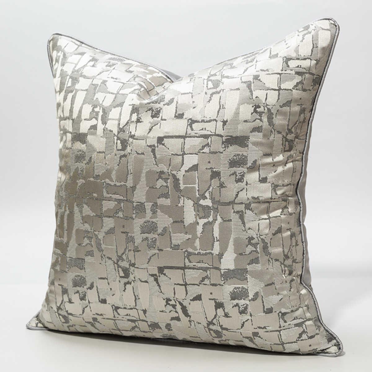 THE-TINOART Geometric checkers Jacquard Throw Pillow Cover 20"x20 ...