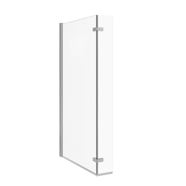 Belfry Bathroom Wheaton 1400mm H Pivot Semi-Frameless Bath Screen with ...
