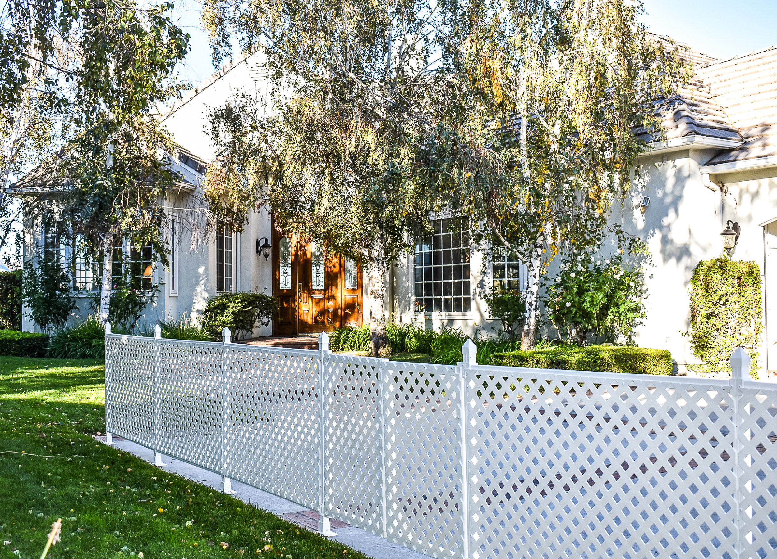 SnapFence® Vinyl Lattice Fence Kit with Gate Insert | Wayfair