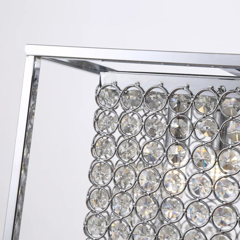 Everly Quinn Medinger 4 - Light 12-Inches Square Metal Pendant with ...