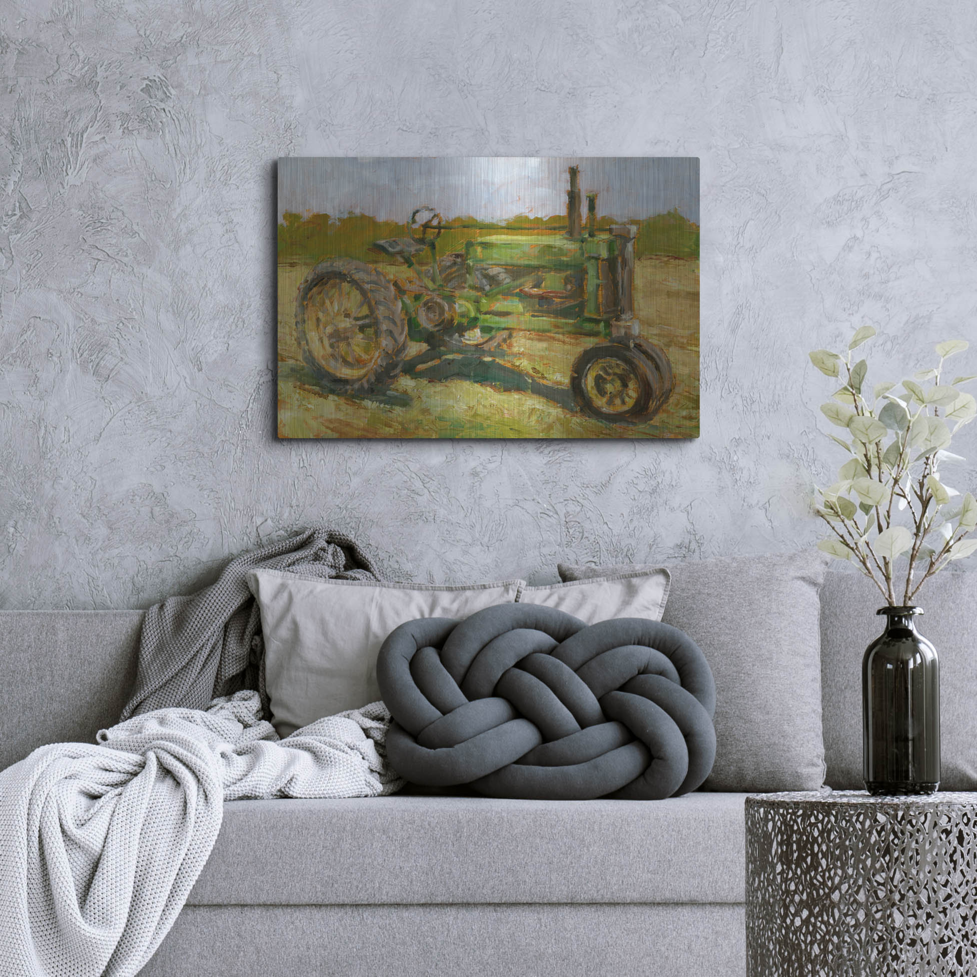 Lark Manor™ 'Rustic Tractors 1' by Ethan Harper Metal Wall Art | Wayfair