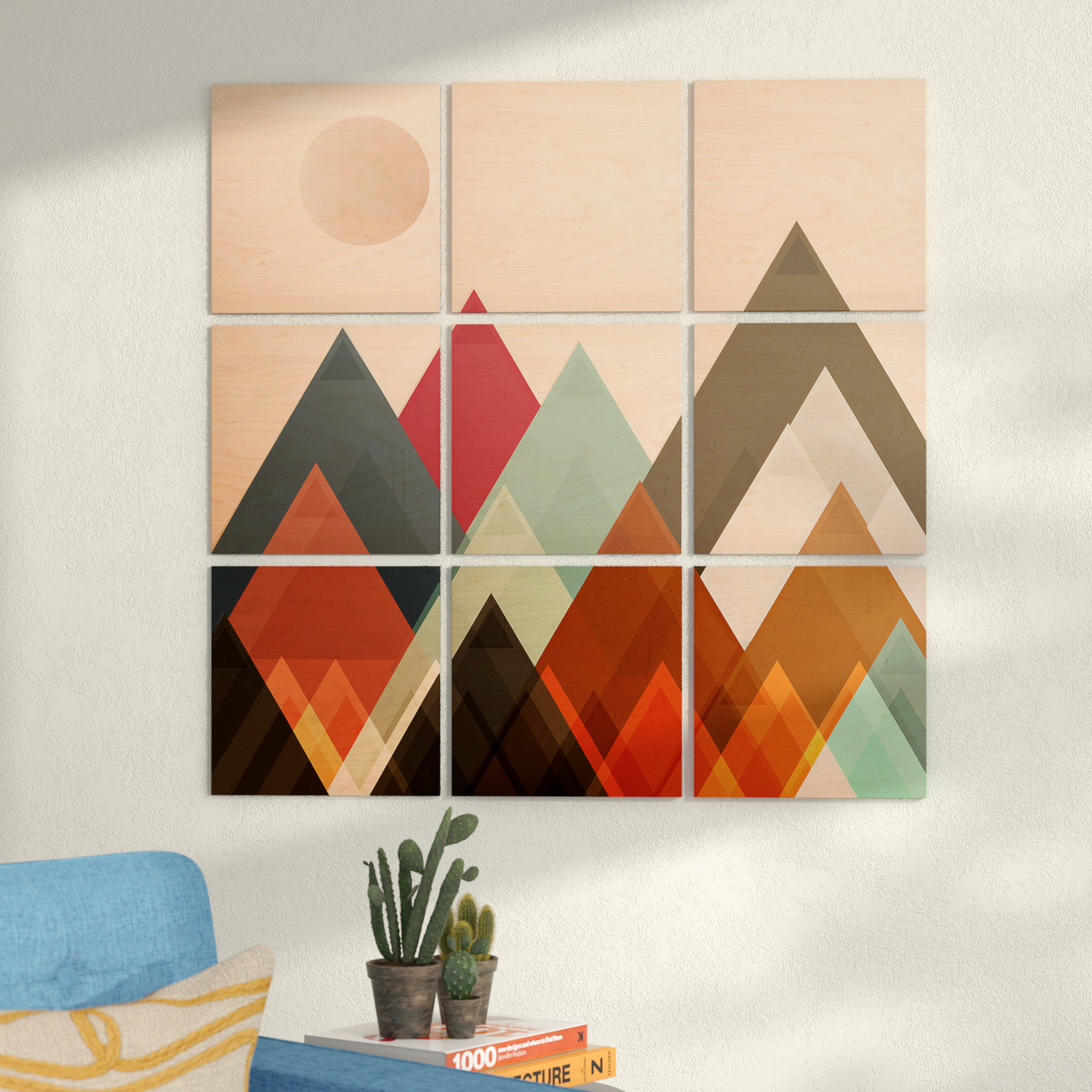 Bless international Pepper Moon On Wood 9 Pieces Print & Reviews | Wayfair
