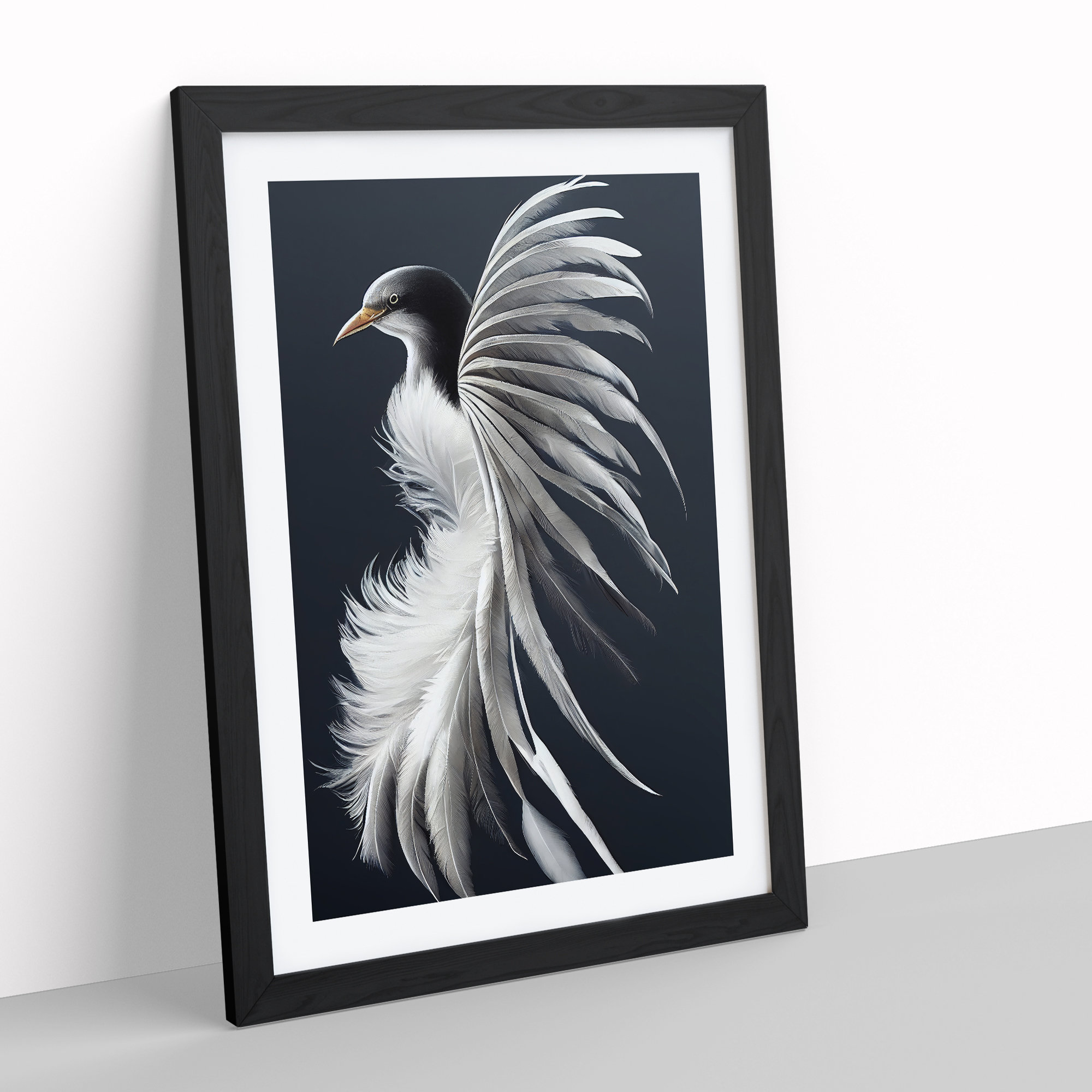 17 Stories Feathers of the Bird - Picture Frame Graphic Art | Wayfair.co.uk