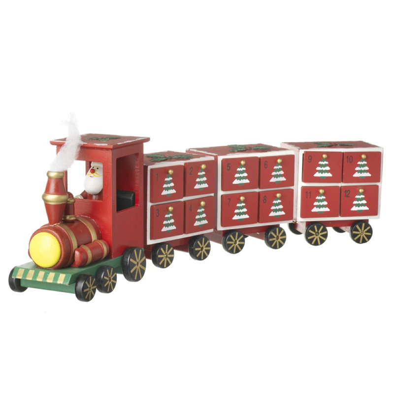 The Seasonal Aisle Christmas Train Advent Calendar & Reviews | Wayfair ...