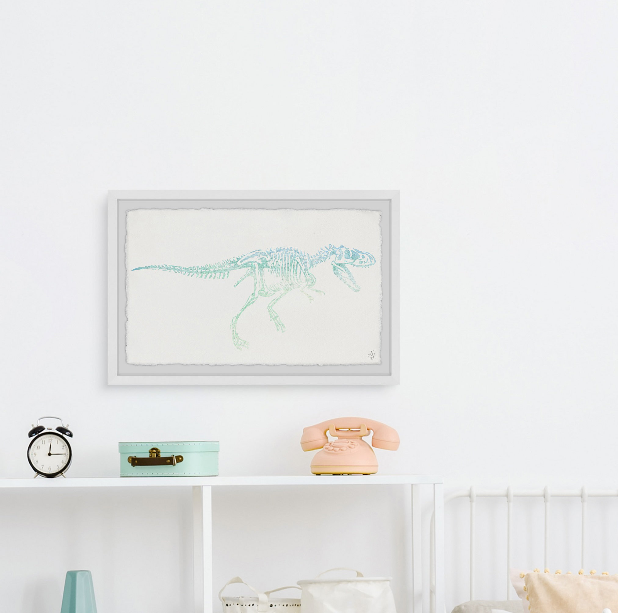 Harriet Bee Ethan "Ombré Skeleton" Framed Art | Wayfair.ie