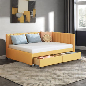 Latitude Run® Full Size Upholstered Daybed(beige) | Wayfair