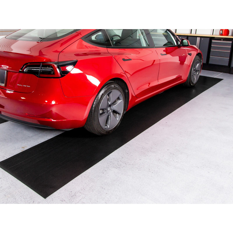 G-Floor Ribbed Channel 30" Vinyl Garage Runner | Wayfair