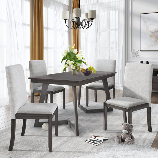 Red Barrel Studio® 5 - Piece Trestle Dining Set - Wayfair Canada