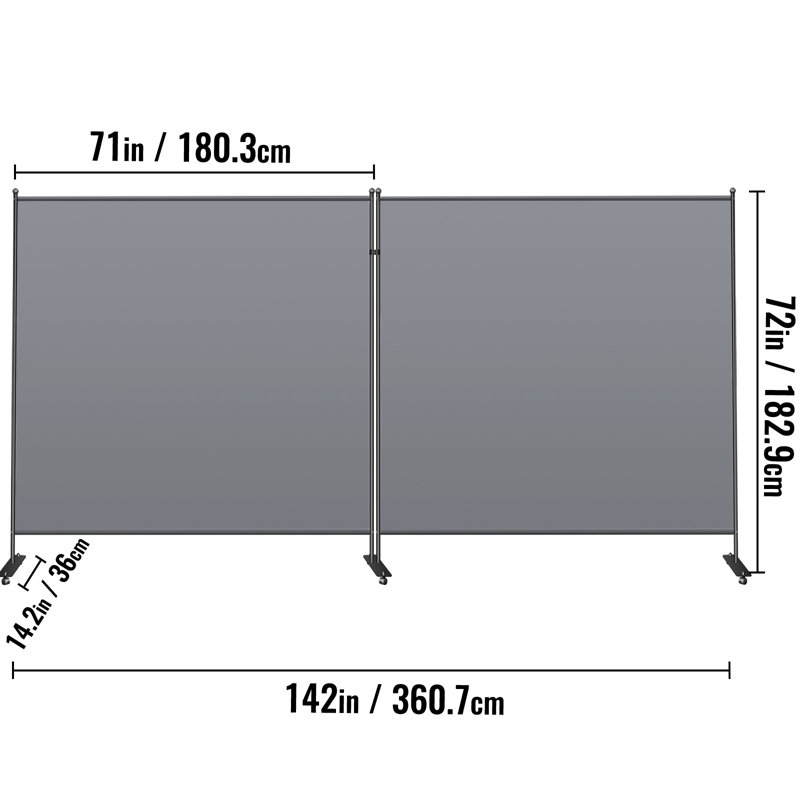 VEVOR 2 Panel Freestanding Room Divider & Reviews | Wayfair