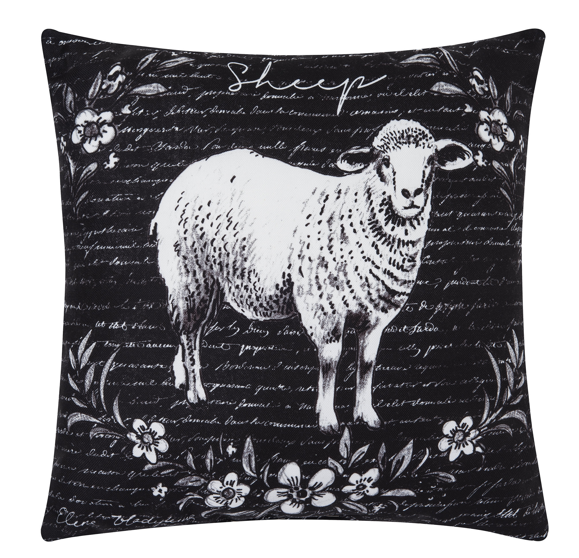 C&F Home Rustic Farm Sheep Indoor/Outdoor Pillow | Wayfair
