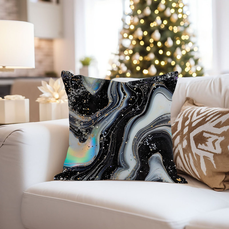 Ethan Taylor Abstract Multicolor Geode Crystals Marble IV Modern | Wayfair