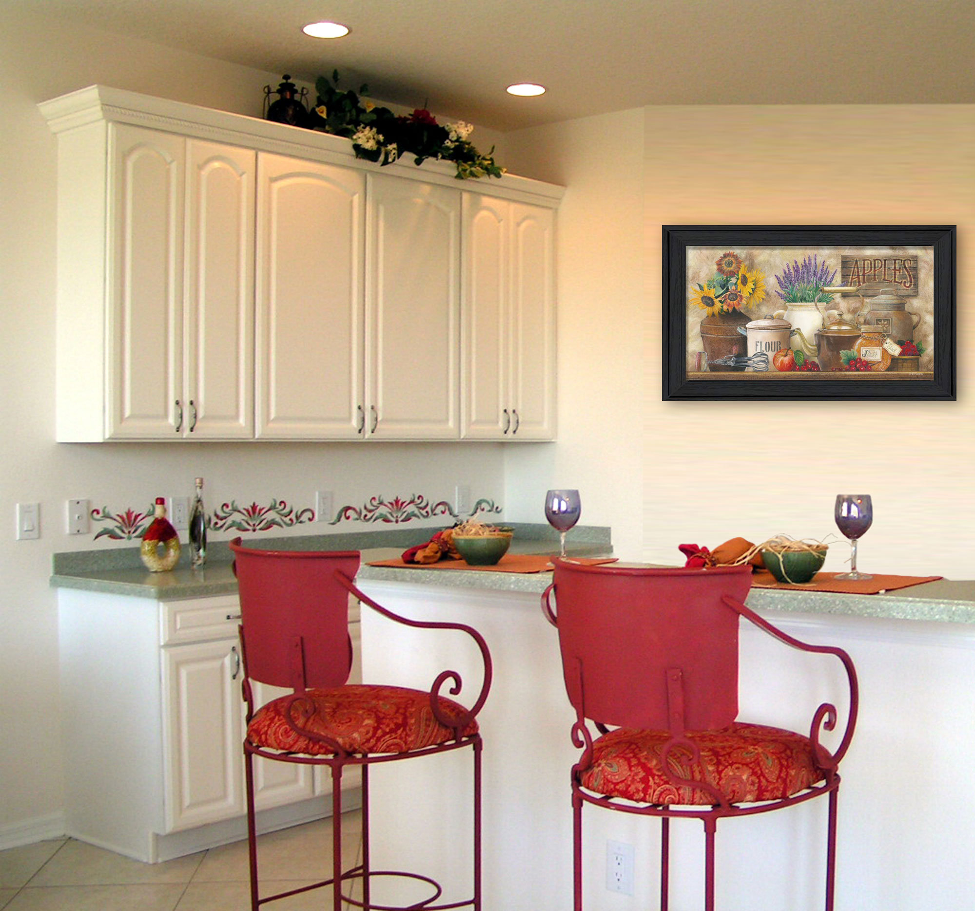 Winston Porter Antique Kitchen Framed Wall Art for Living Room, Home ...