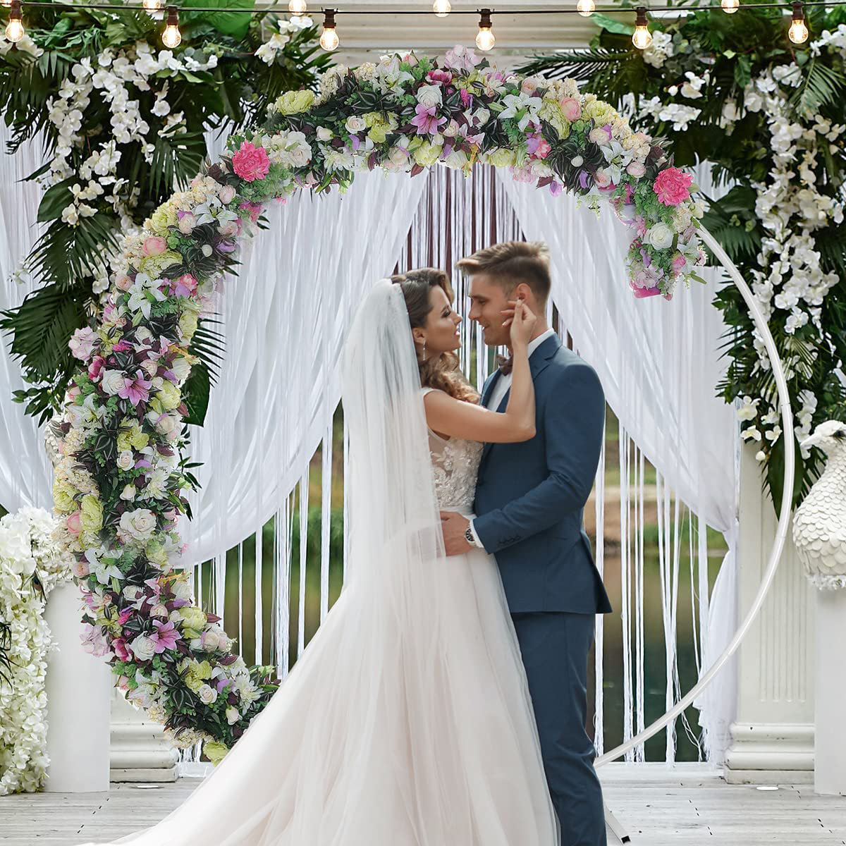 BTY Round Backdrop Stand Metal Circle Arch Frame | Wayfair