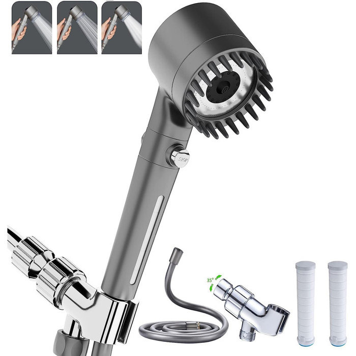 JASODI Shower Head with Handheld, Shower Heads High Pressure, High Flow ...