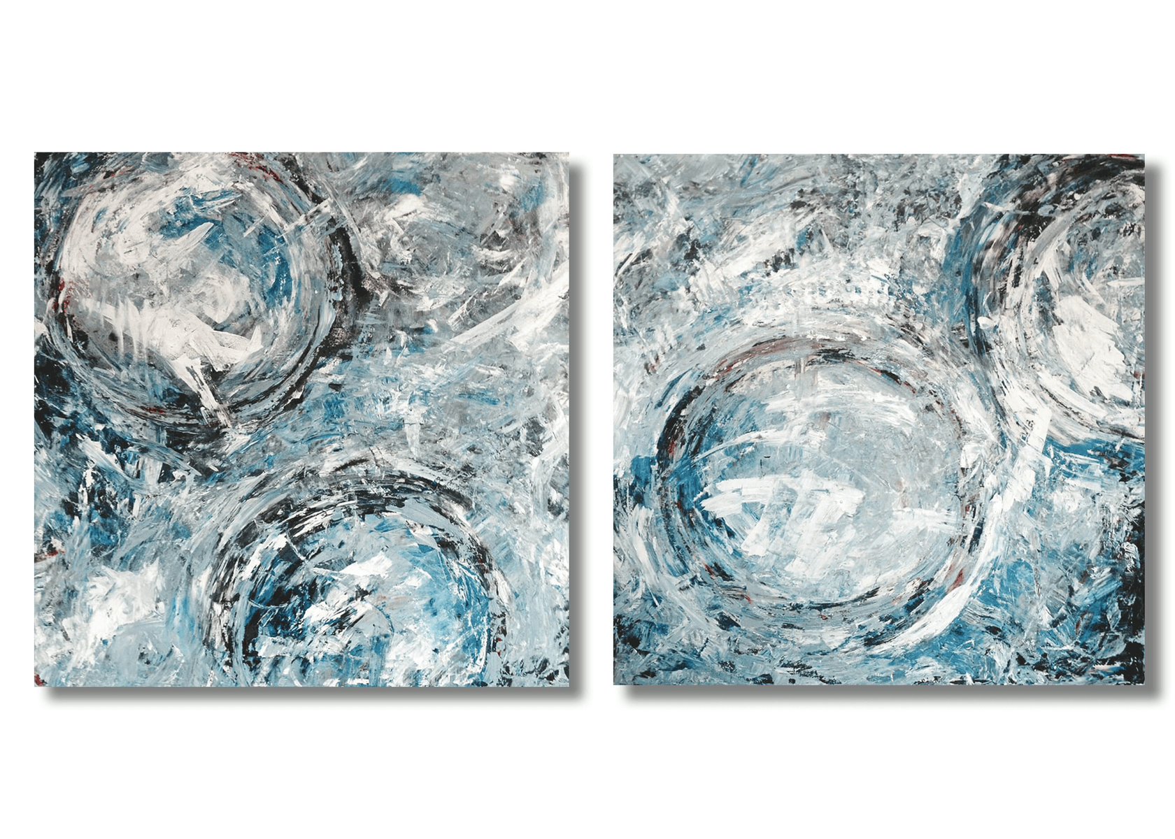 John Beard Collection Aqua Azul - 2 Piece Floater Frame Print Set | Wayfair