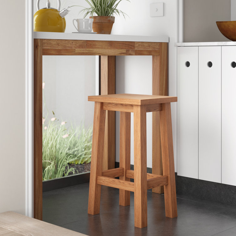 Mistana Solid Wood 60cm Stool & Reviews | Wayfair.co.uk