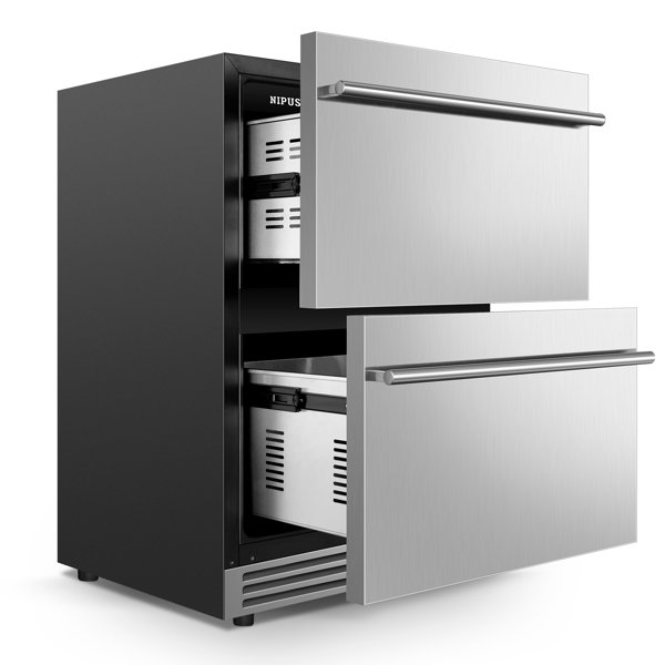 Nipus 24 Inch Beverage Refrigerator Freestanding or Built-In Drawer ...