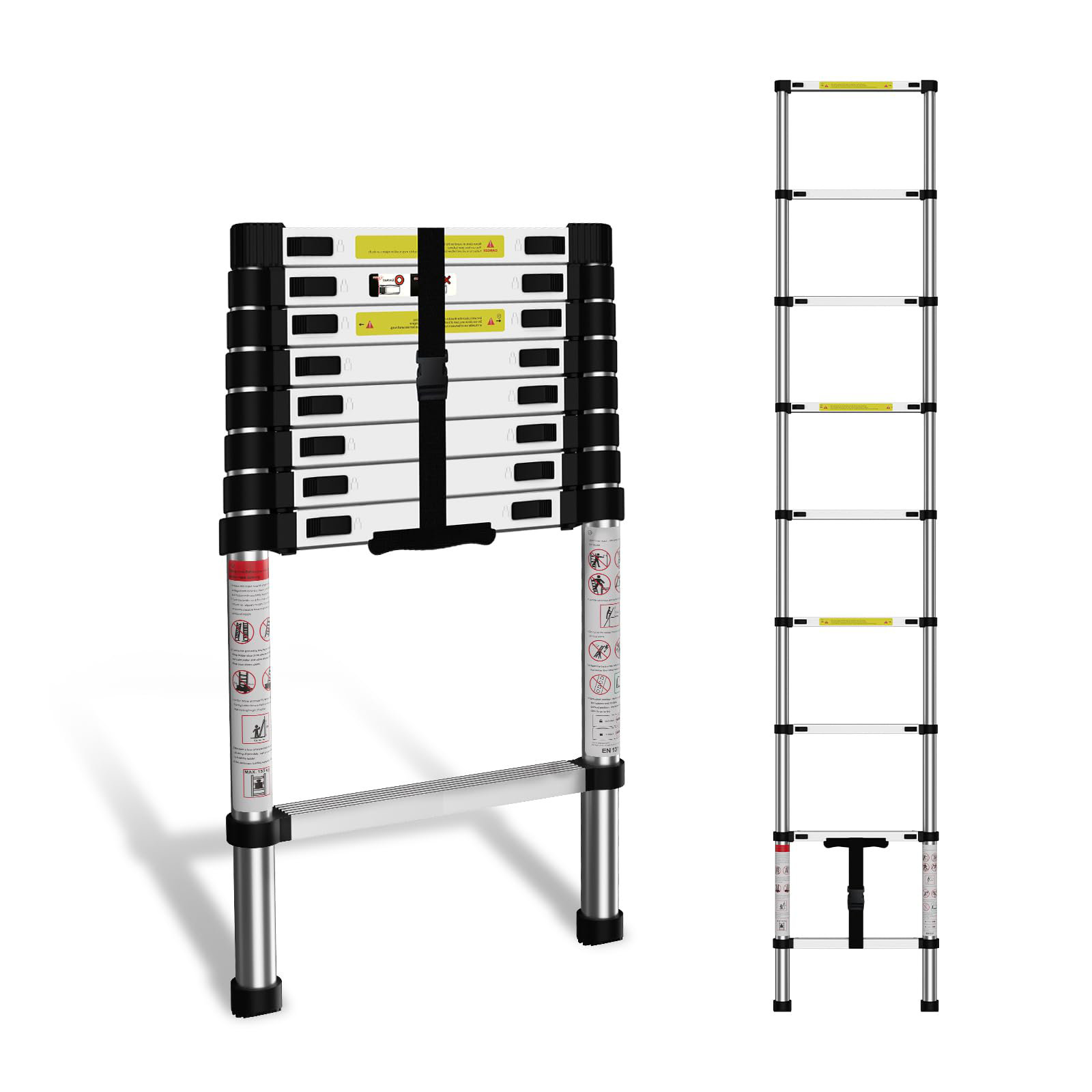 WFX Utility™ 8 - Step Aluminum Folding Extension Ladder | Wayfair