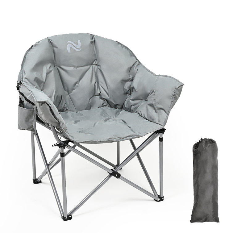 Arlmont & Co. Shabrie Oversized Camping Chair, Fully Padded Folding ...