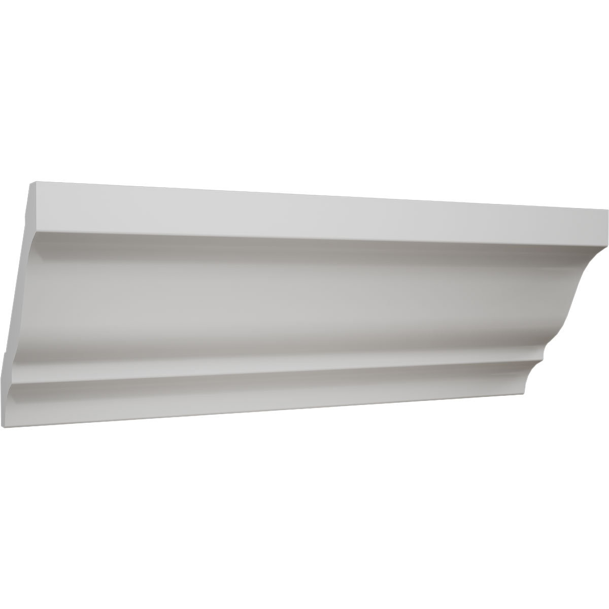 Ekena Millwork TrueCraft PVC Crown Moulding, White | Wayfair