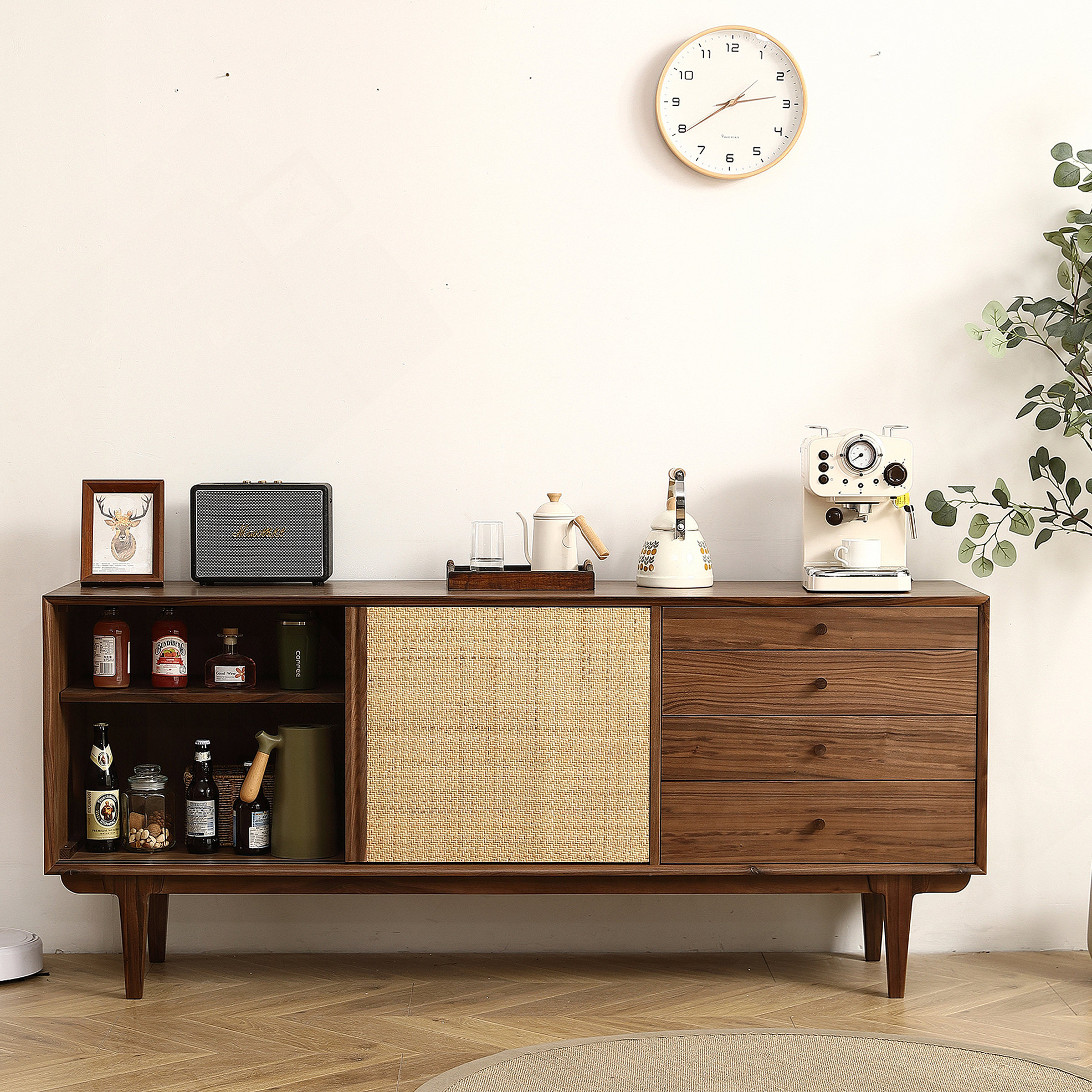 Bayou Breeze MDF Sideboard with Two Doors and Four Drawers | Wayfair